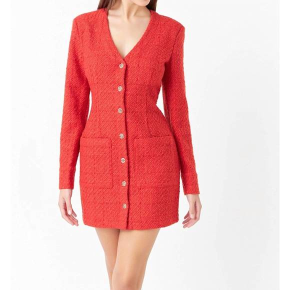 Endless Rose | Dresses | New Endless Rose Textured Button Down Dress In ...